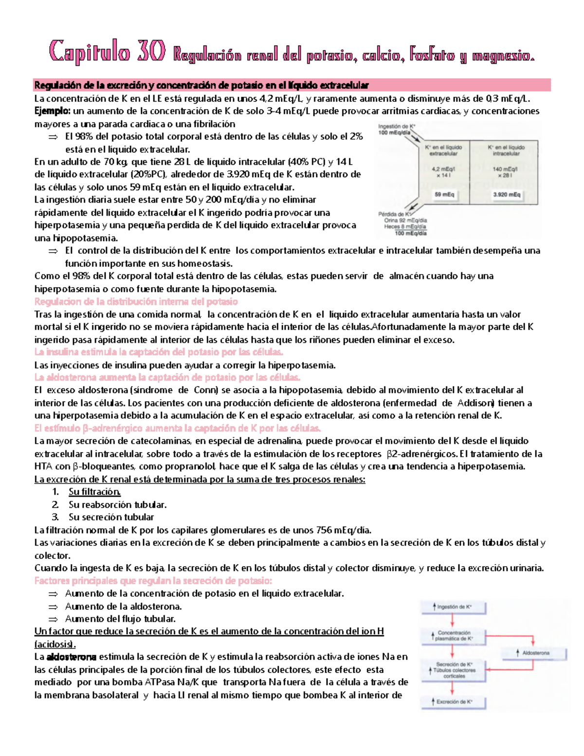 Capitulo 30 - Guyton e Hall - Fisiologia medica 13 ed. - Regulación de la excreción y ...