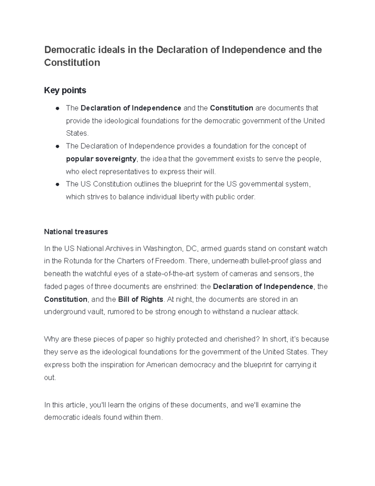 Isaac Guzman - Declaration of Independence and the Constitution ...