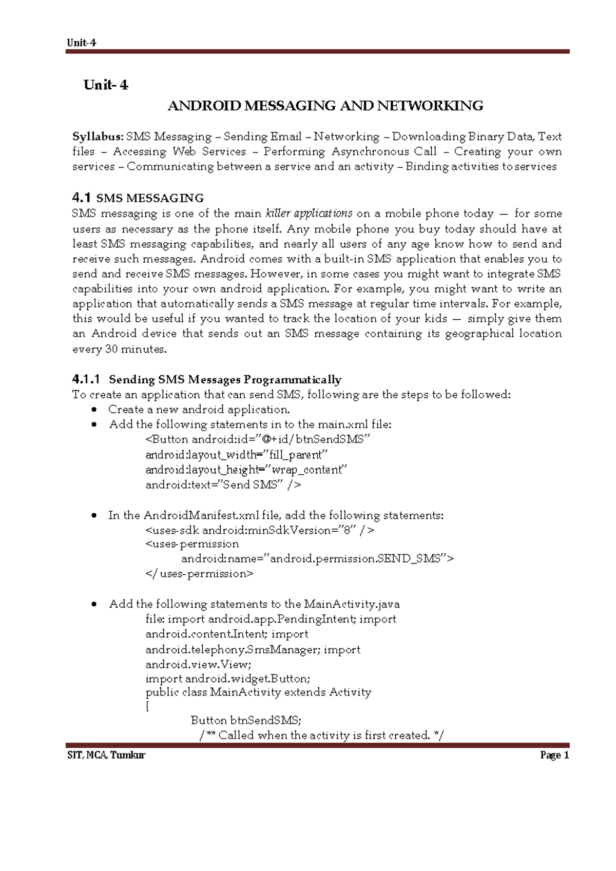 Unit 4.pdf notes - USE FULL TO STUDY EASY TO UNDERSTANDING - Unit- 4 ...