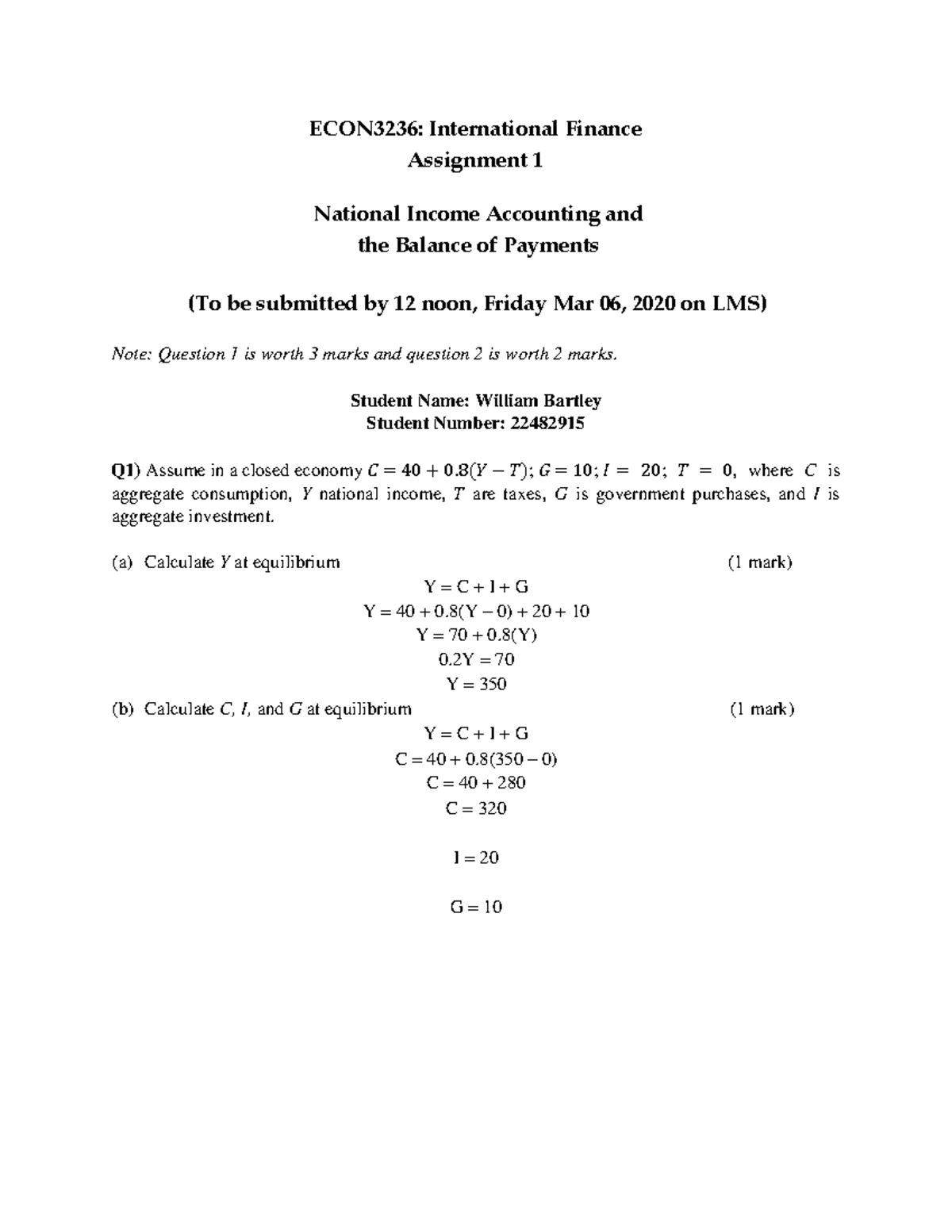 Econ3236 Assignment 1 Warning Tt Undefined Function 32 Econ3236 International Finance