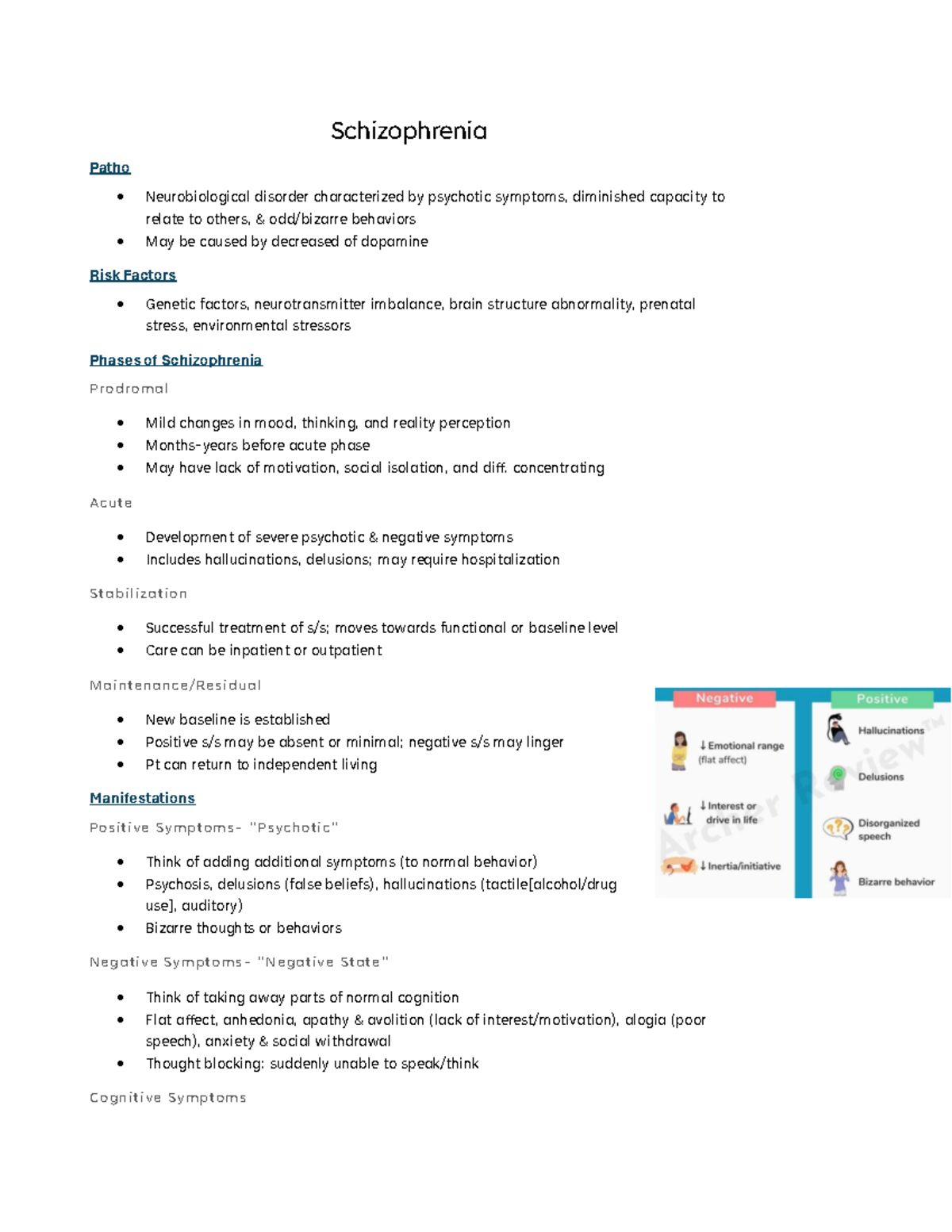 211 Test 4 Study Guide - Schizophrenia, Personality Disorders, Immunity ...