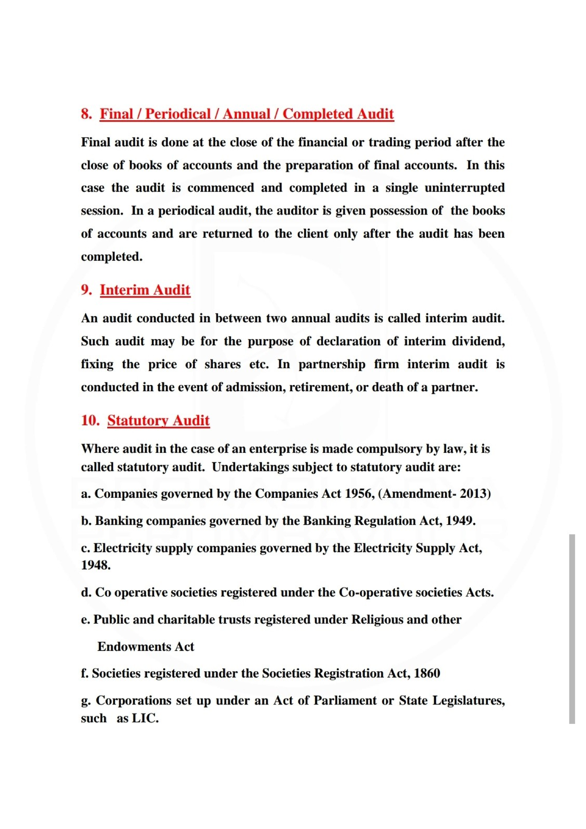 Final Audit/Interim Audit/Statutory Audit - Practical Auditing - MG ...