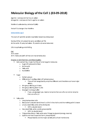 Molecular biology of the cell chapter 13 (28-09) -Remember that ...