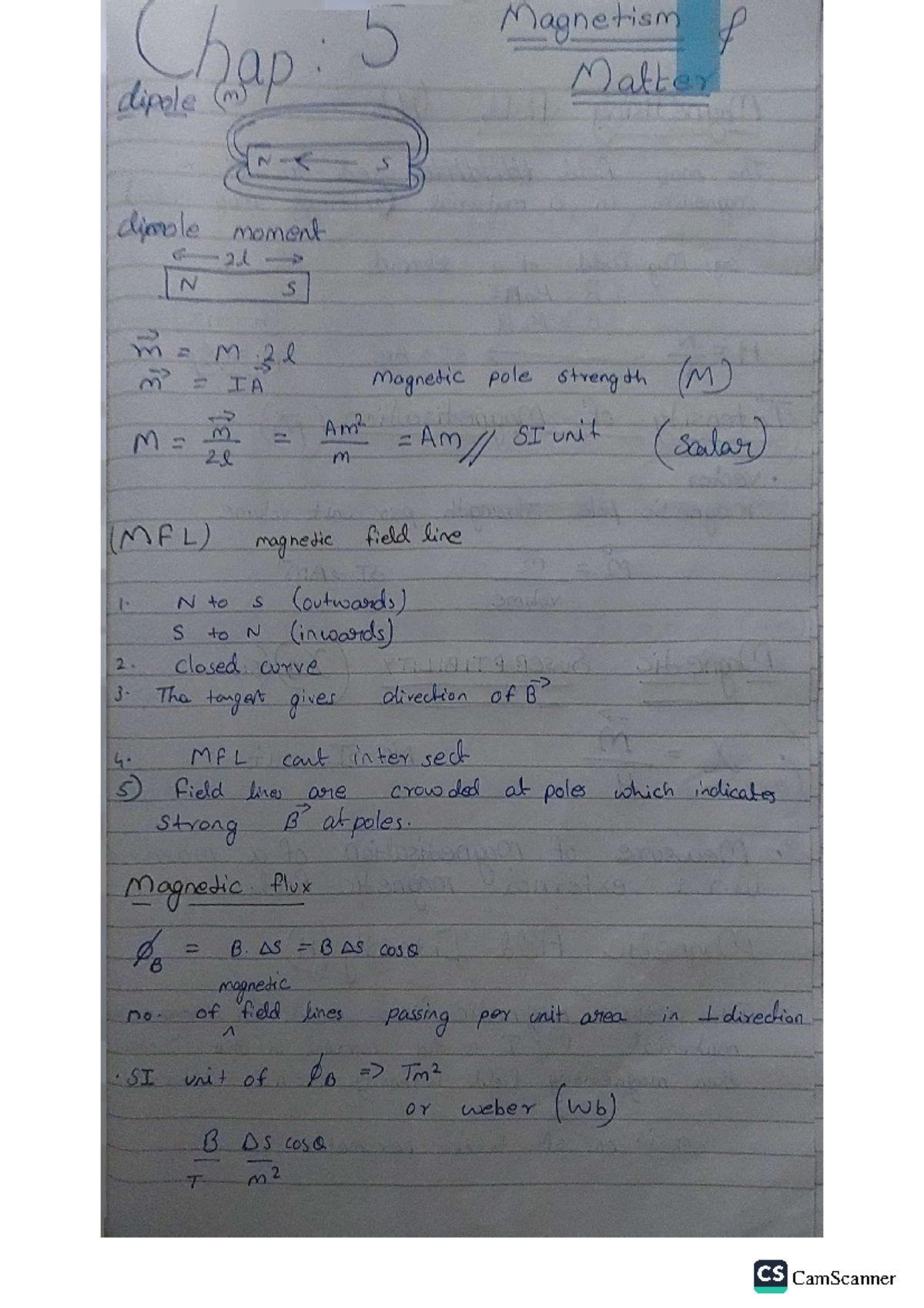 Chp5) magnetism and matter - Computer science - Studocu