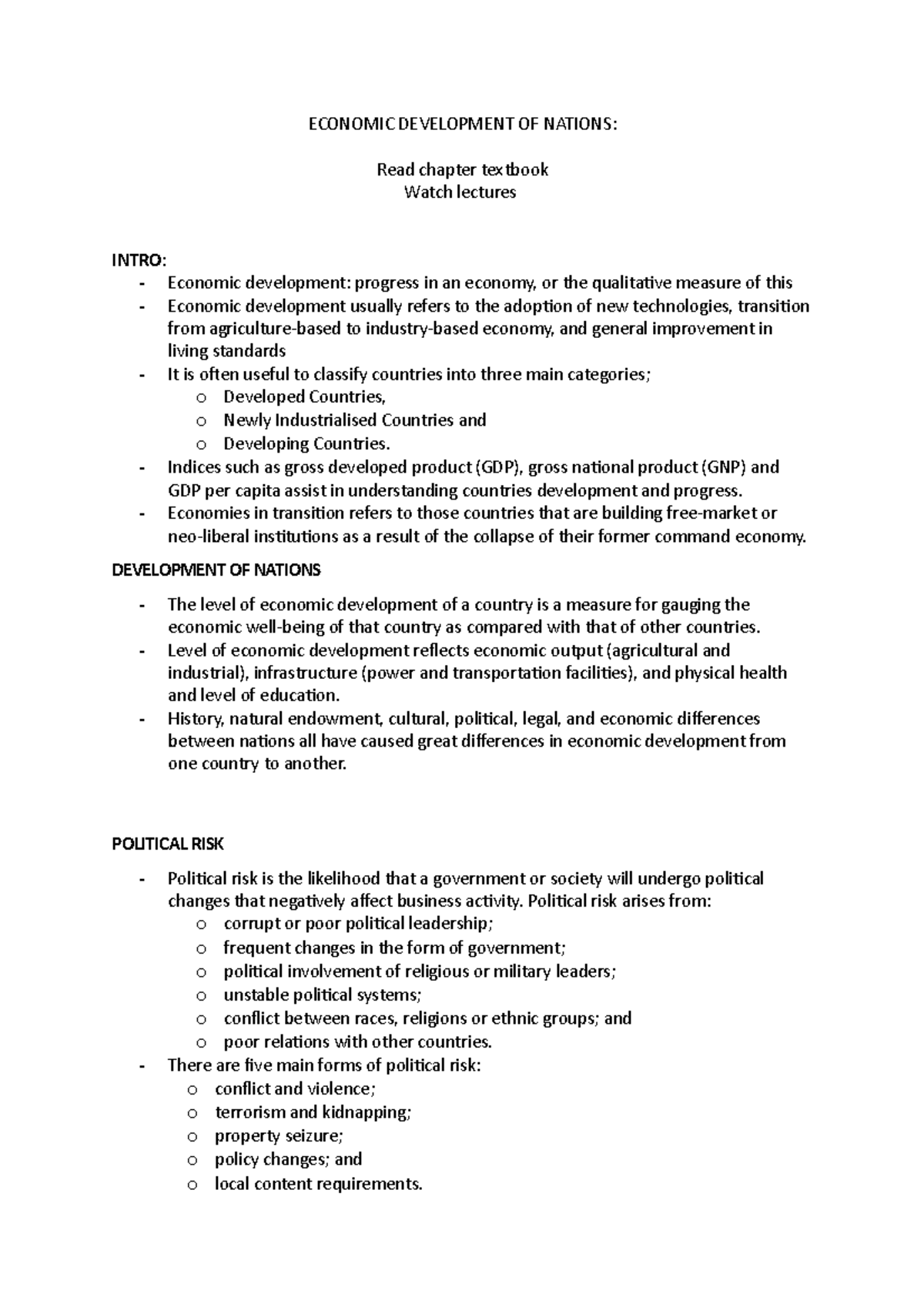 4. Economic Development OF Nations - ECONOMIC DEVELOPMENT OF NATIONS ...