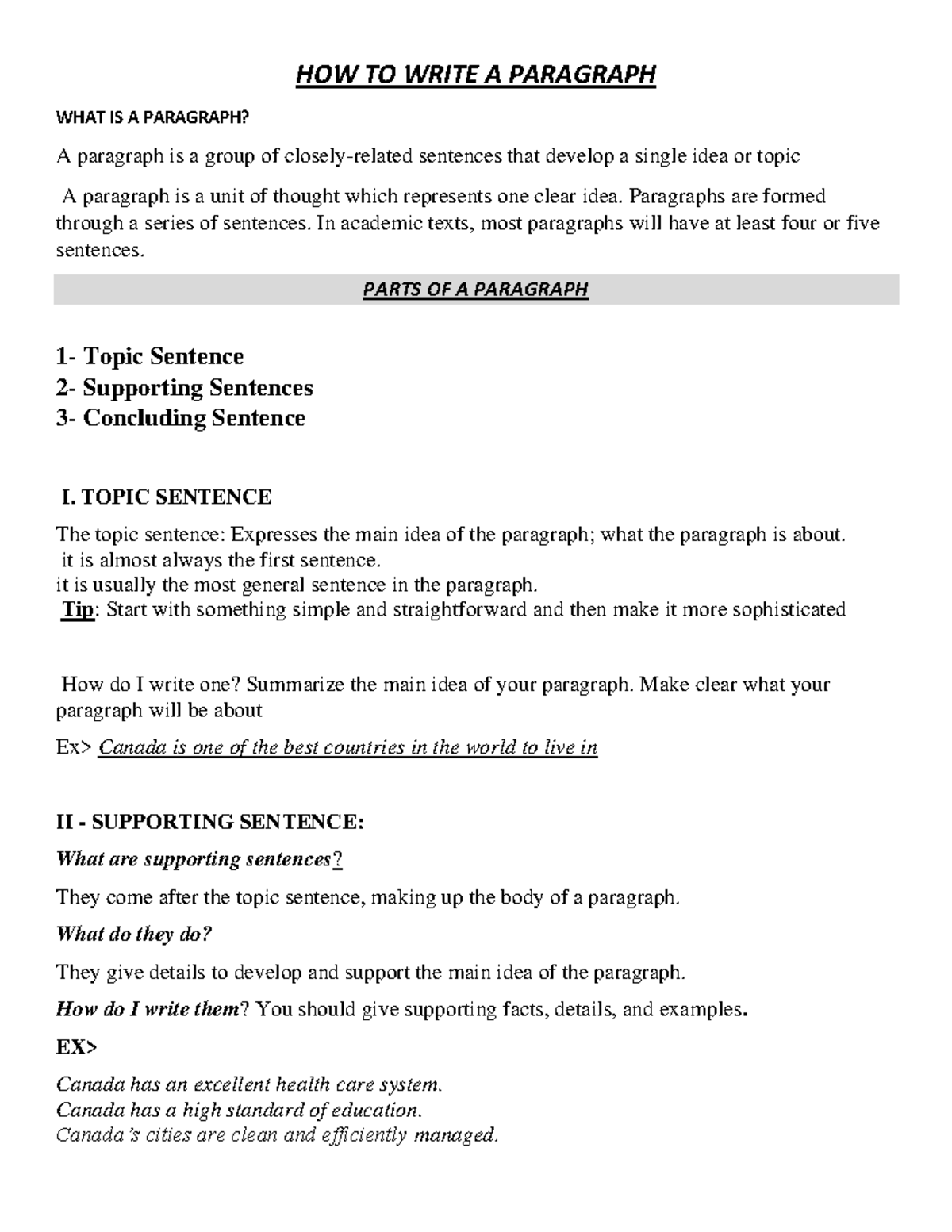 HOW TO Write A Paragraph محاضرة - HOW TO WRITE A PARAGRAPH WHAT IS A ...