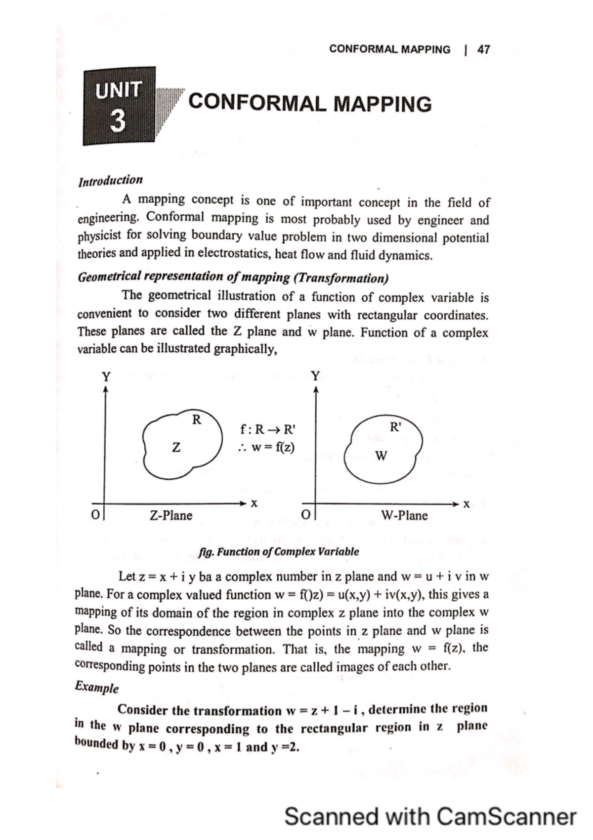 Conformal-Mapping - do practice for engineering mathematics 4 - CONFORMAL MAPPING 47 UNIT ...