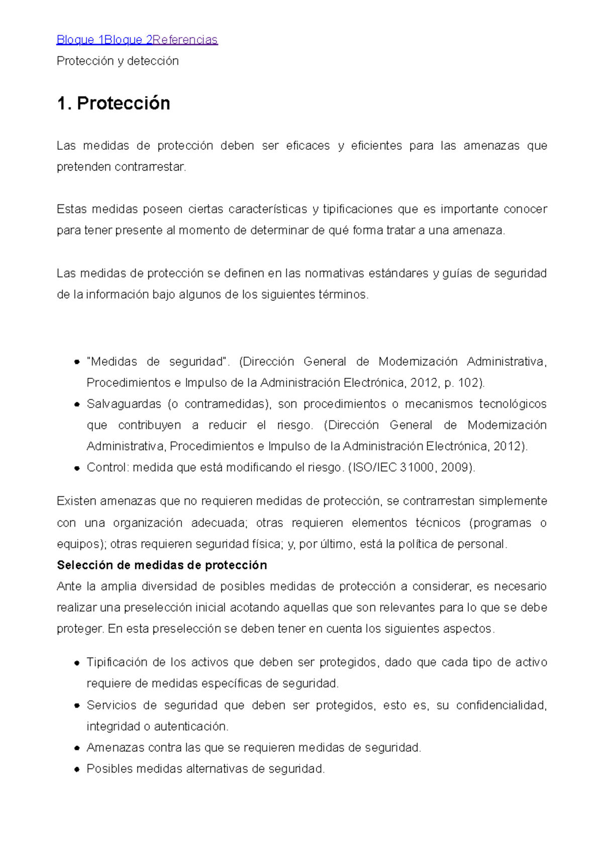 Módulo 1 - Lectura 4444444444 - Bloque 1Bloque 2Referencias Protección ...