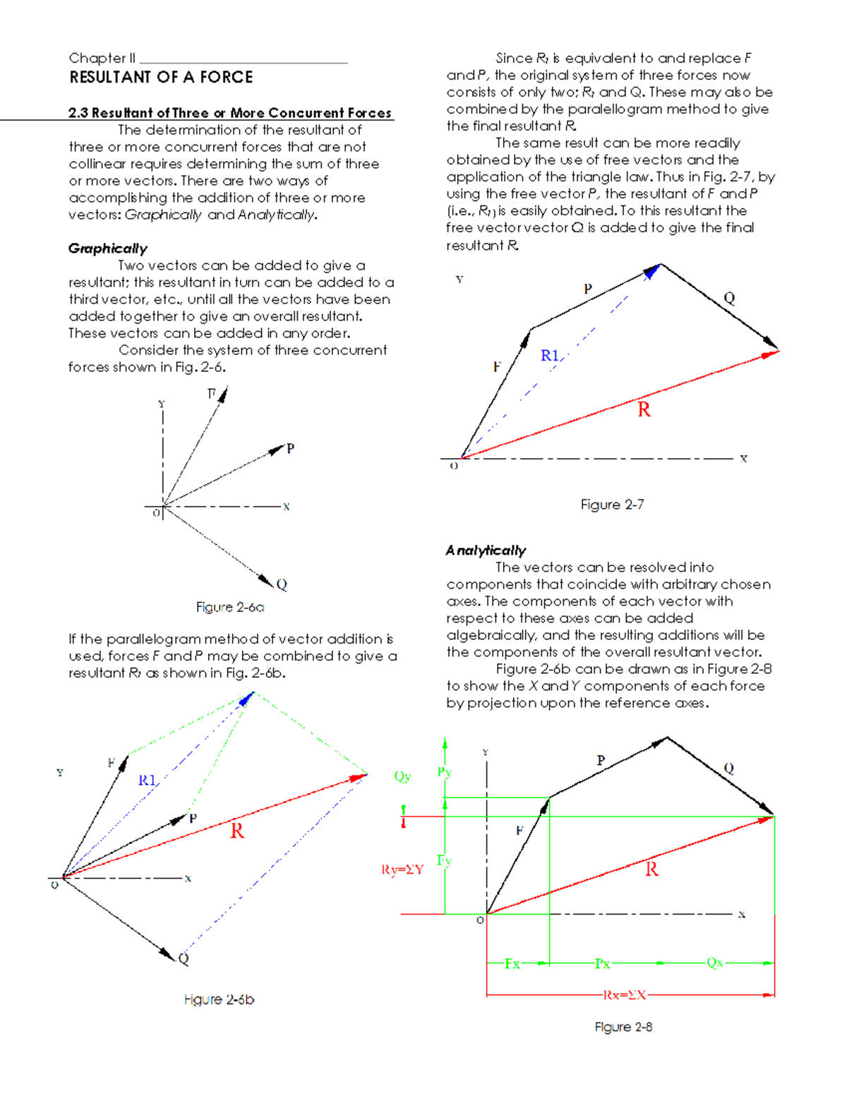 Chapter 2.1 - Resultant of a Force - Chapter II RESULTANT OF A FORCE 2 Resultant of Three or ...