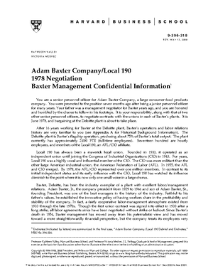 1985 post negotiation debrief form adam baxter company docx - POST ...