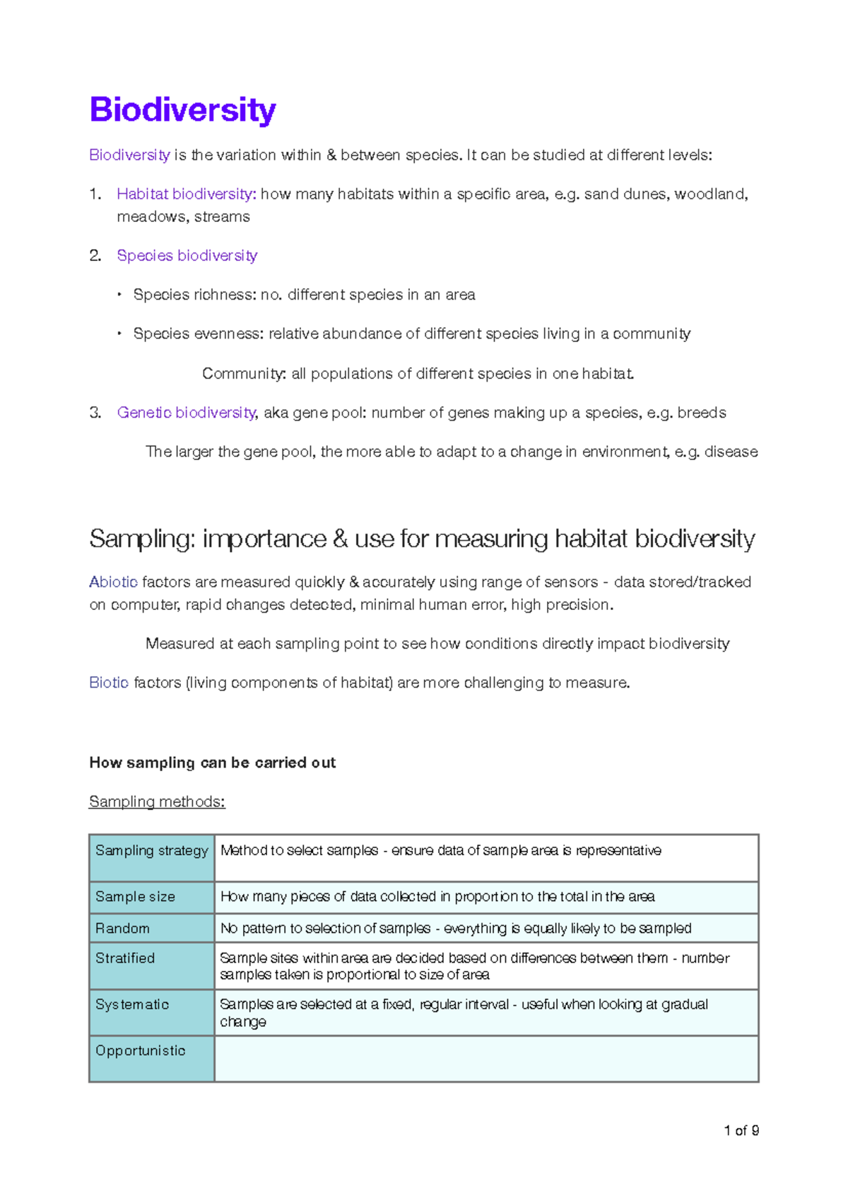 11 - Biodiversity pdf - Biodiversity Biodiversity is the variation ...