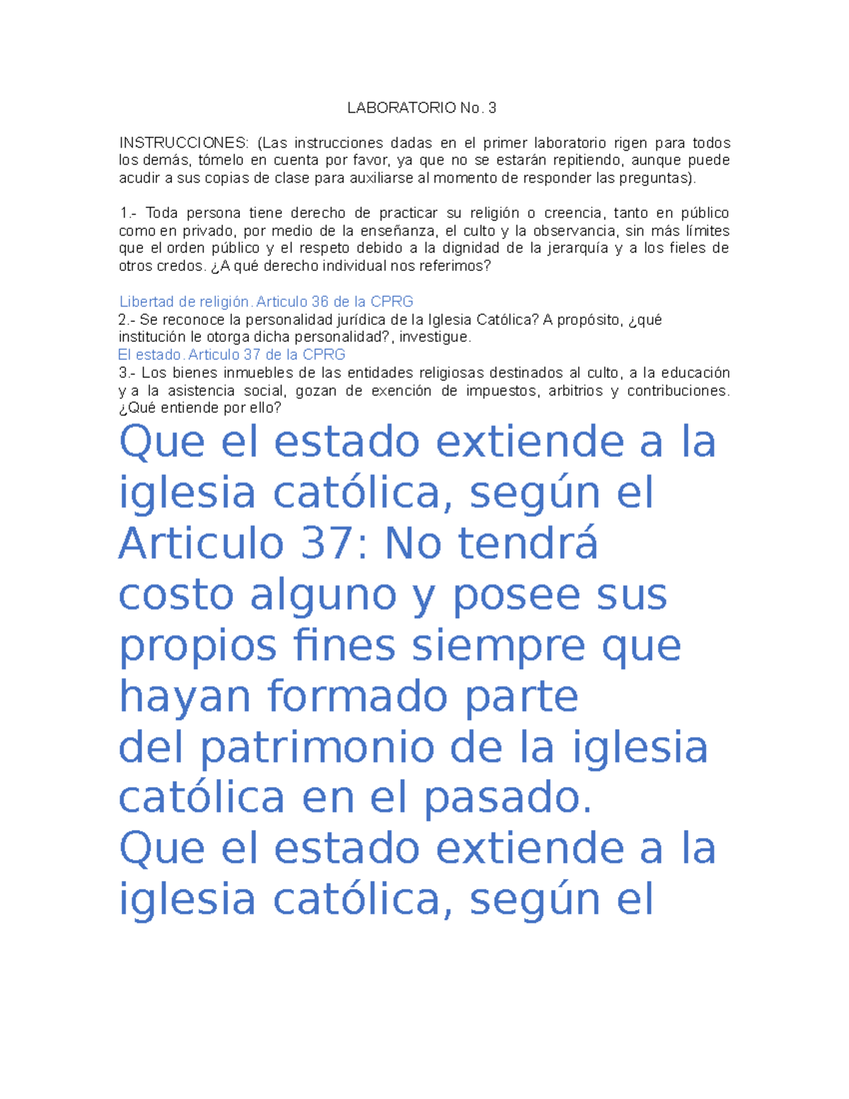 Laboratorio No. 3 - USAC, LAB.3, CLASE IMPARTIDA POR LIC, CESAR ROLANDO ...