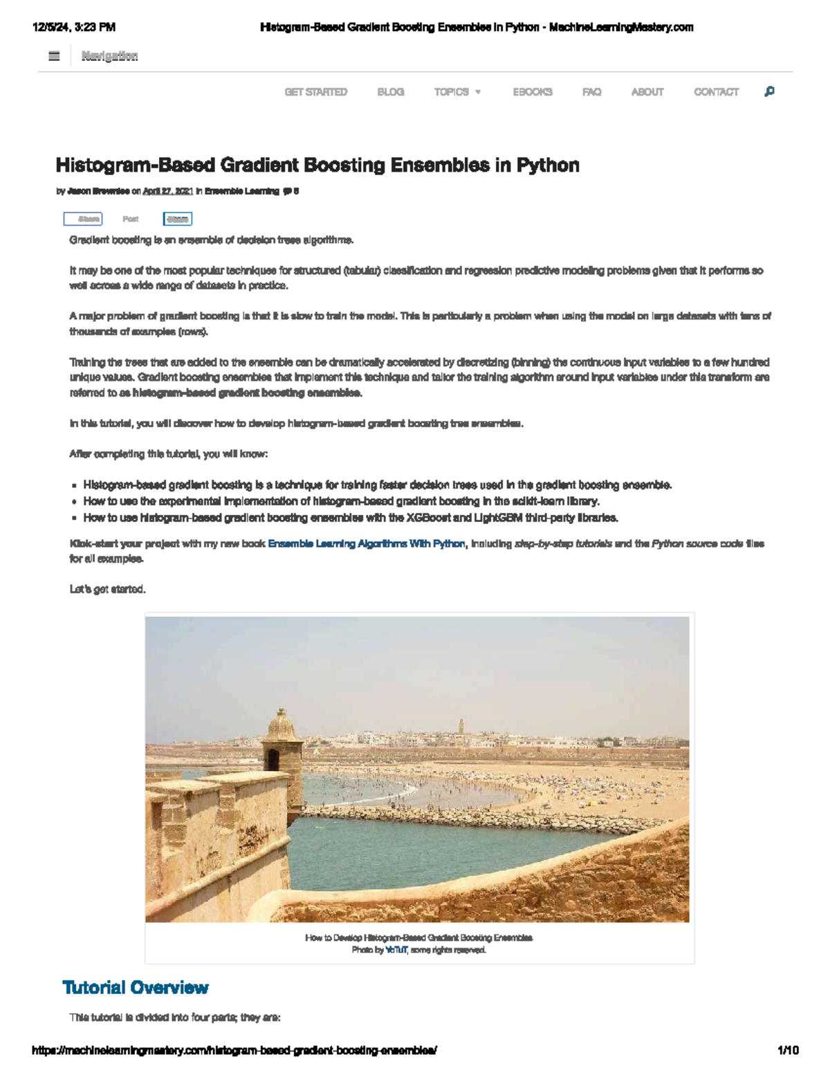 Histogram - chiu - 3:23 PM Gradient Boosting Ensembles in Python MachineLearningMastery ...