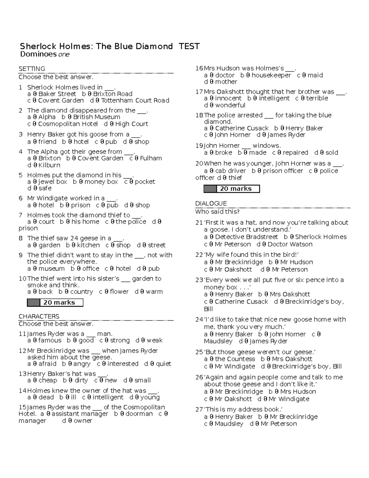 Blue-diamond-test compress - Sherlock Holmes: The Blue Diamond TEST ...