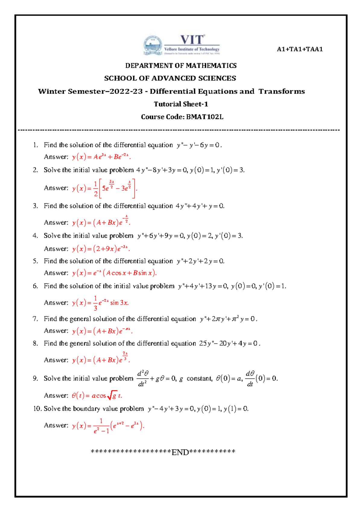 Fallsem 2024-25 BMAT102L TH VL2024250104268 DA-3 QUIZ-2-QP-KEY ...