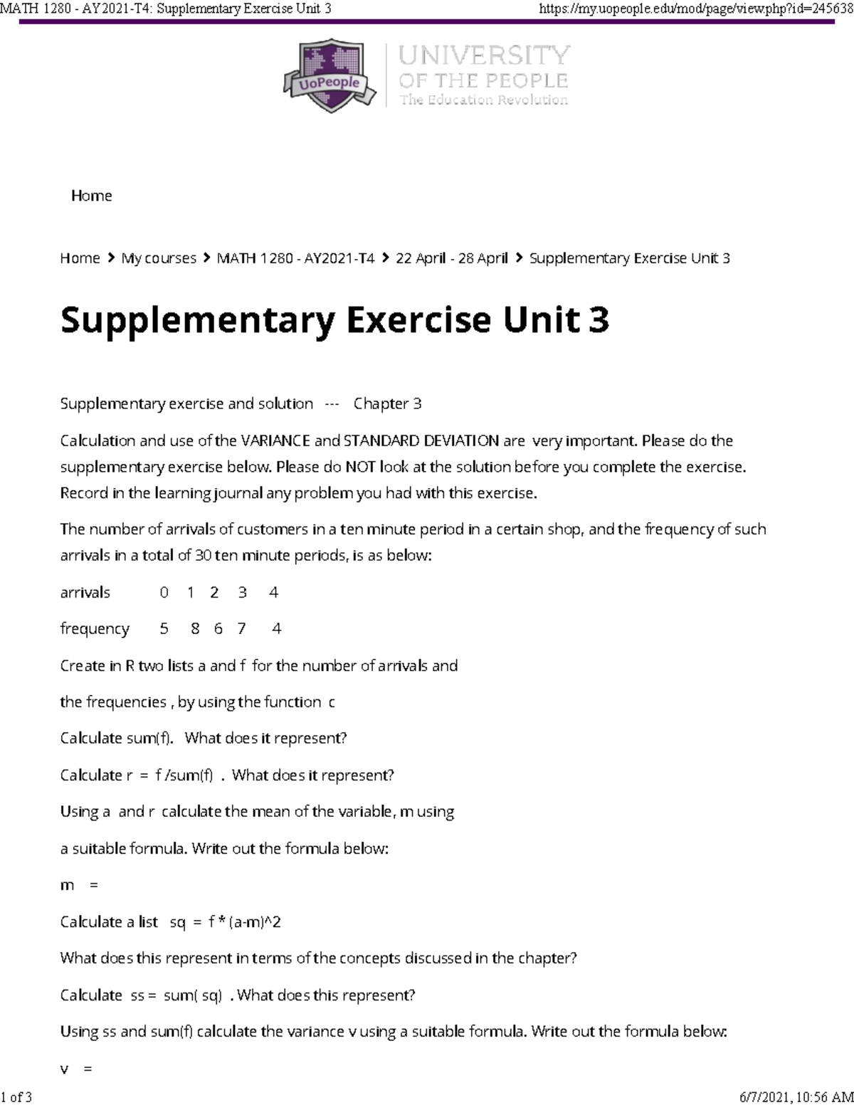 MATH 1280 - AY2021-T4 Supplementary Exercise Unit 3 - Home ...