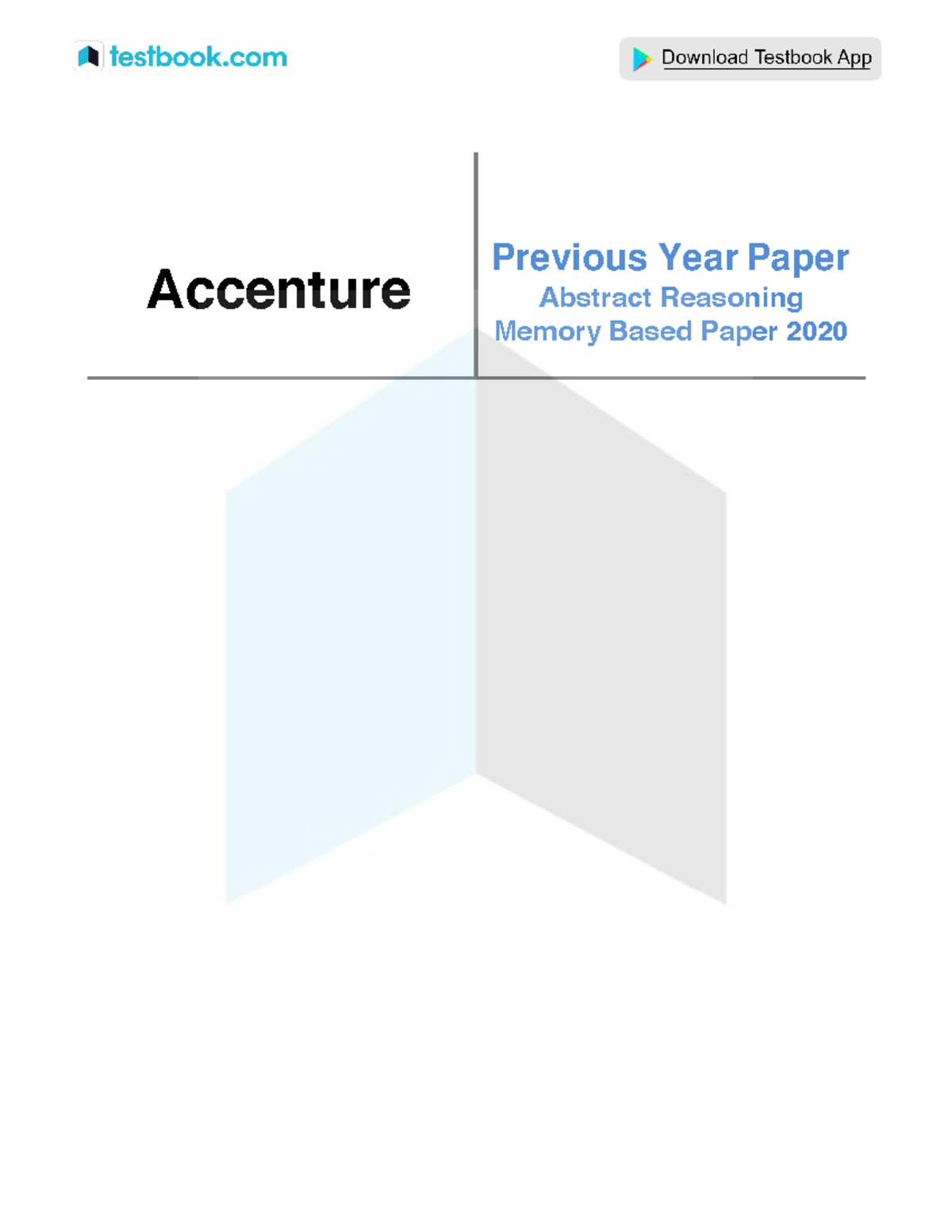 Accenture Abstract Reasoning Memory Based Paper 2020 - testbook ...