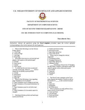 Regression MCQuestions - 1 CORRELATION & REGRESSION MULTIPLE CHOICE QUESTIONS In the following ...