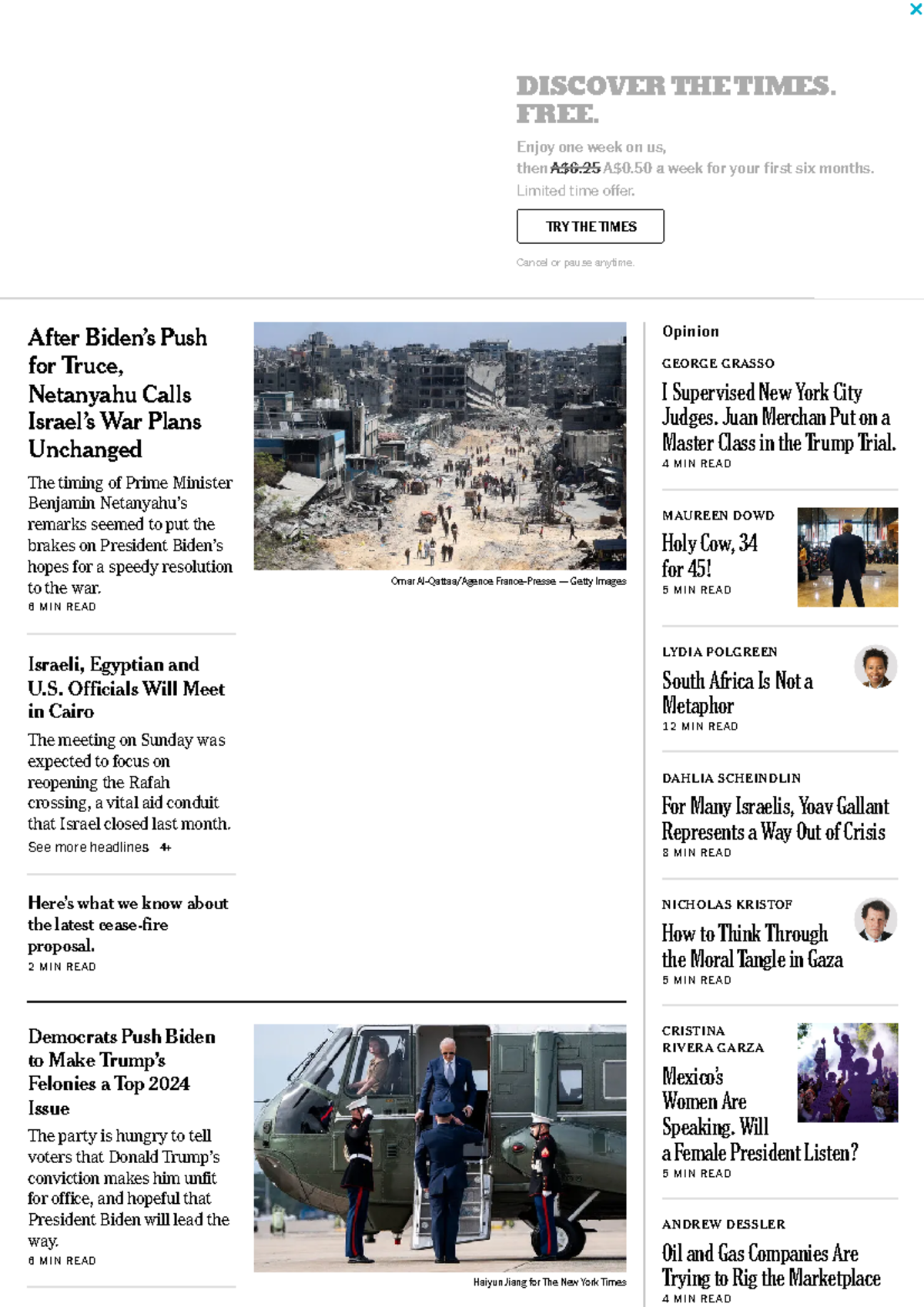 The New York Times International - Breaking News, US News, World News ...