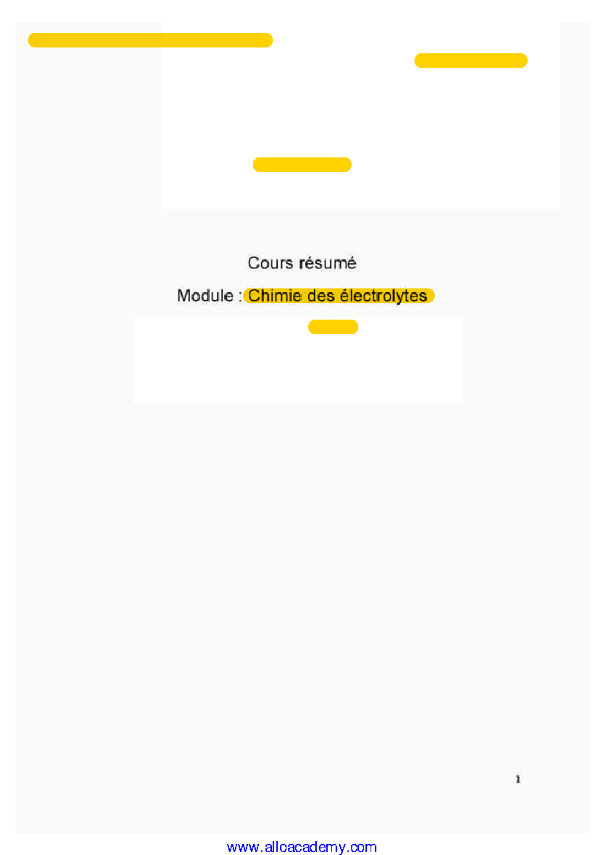 3 Cours physico chimie des électrolytes - Chimie - Studocu
