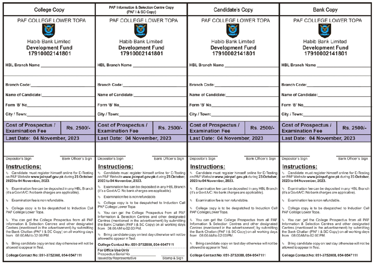 Challan Form - Civil Engineer - Studocu