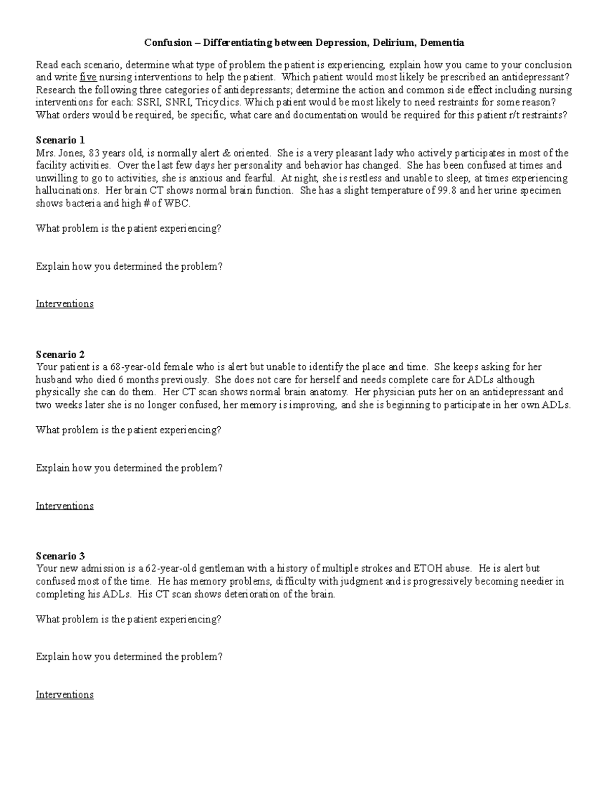 Week 1 Class Assignment Confusion SP21 - Confusion – Differentiating ...
