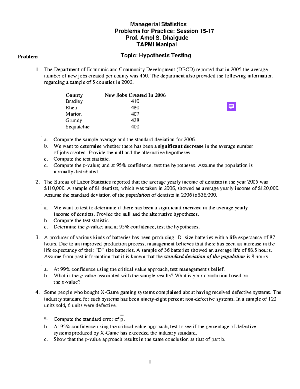 Practice problems - Part 1 - Name: ________________________ Class ...