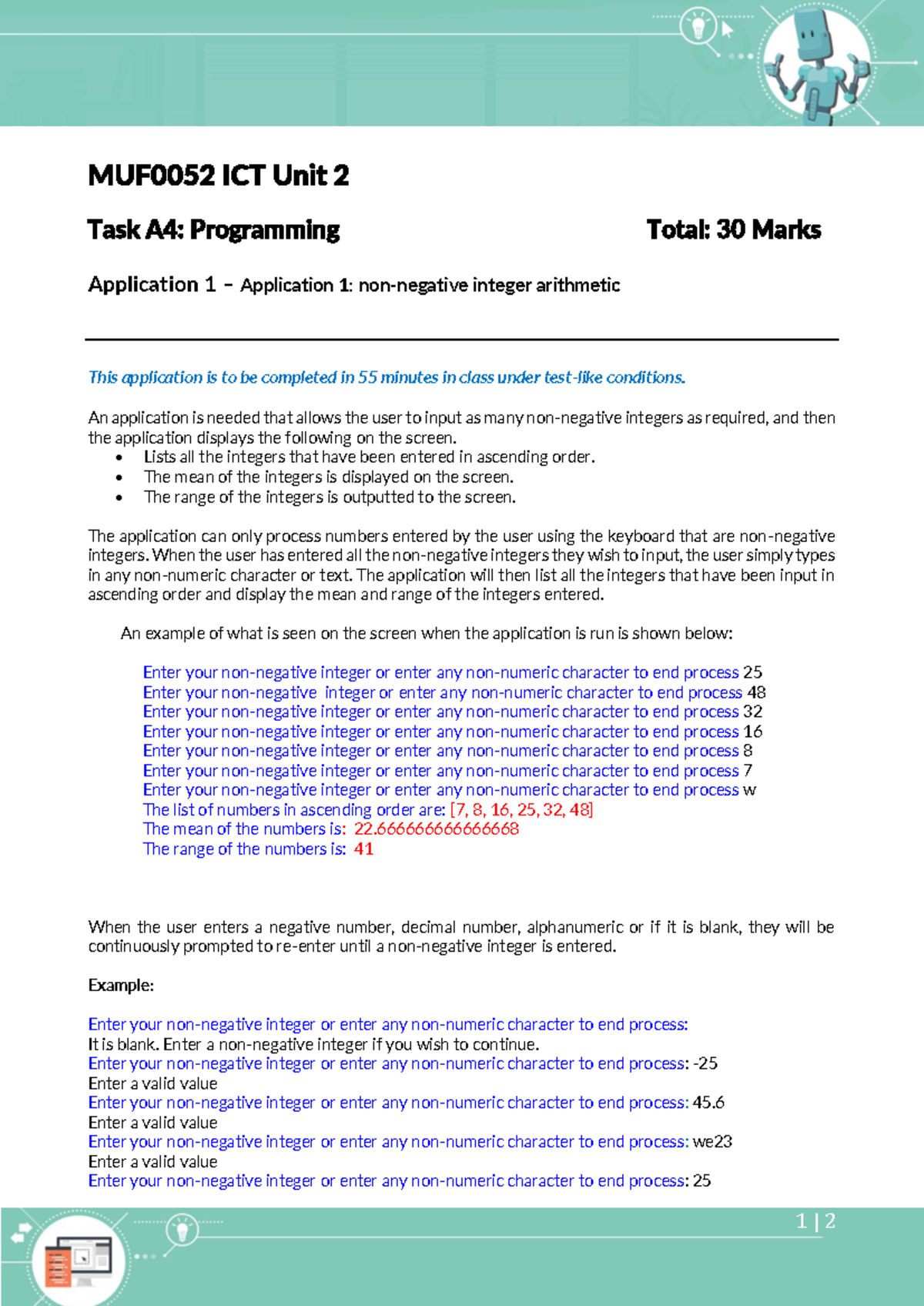 Practical Assessment - Application 1 (Sem 1 2023) - 1 | 2 MUF0052 ICT Unit 2 Task A4 ...
