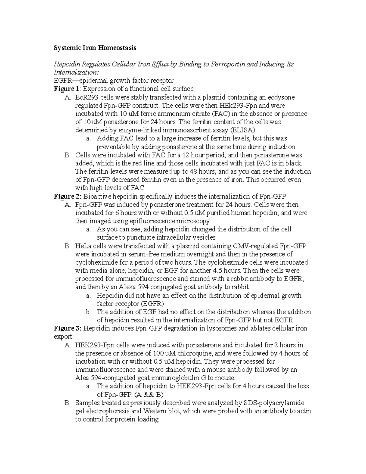12-1 - Detailed notes - Systemic Iron Homeostasis Hepcidin Regulates ...