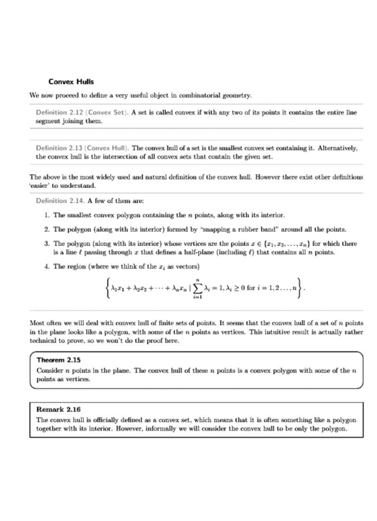 Combinatorial Geometry - Applied Mathematics - Studocu
