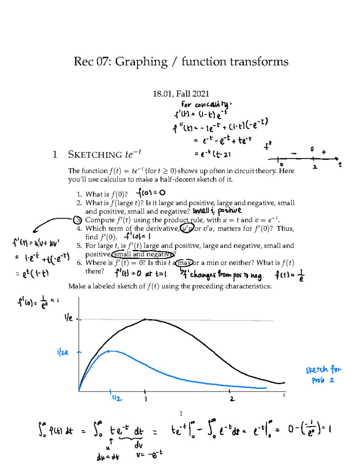 Rec07sol - bi-weelkly assignments solved in teams - Rec 07: Graphing ...