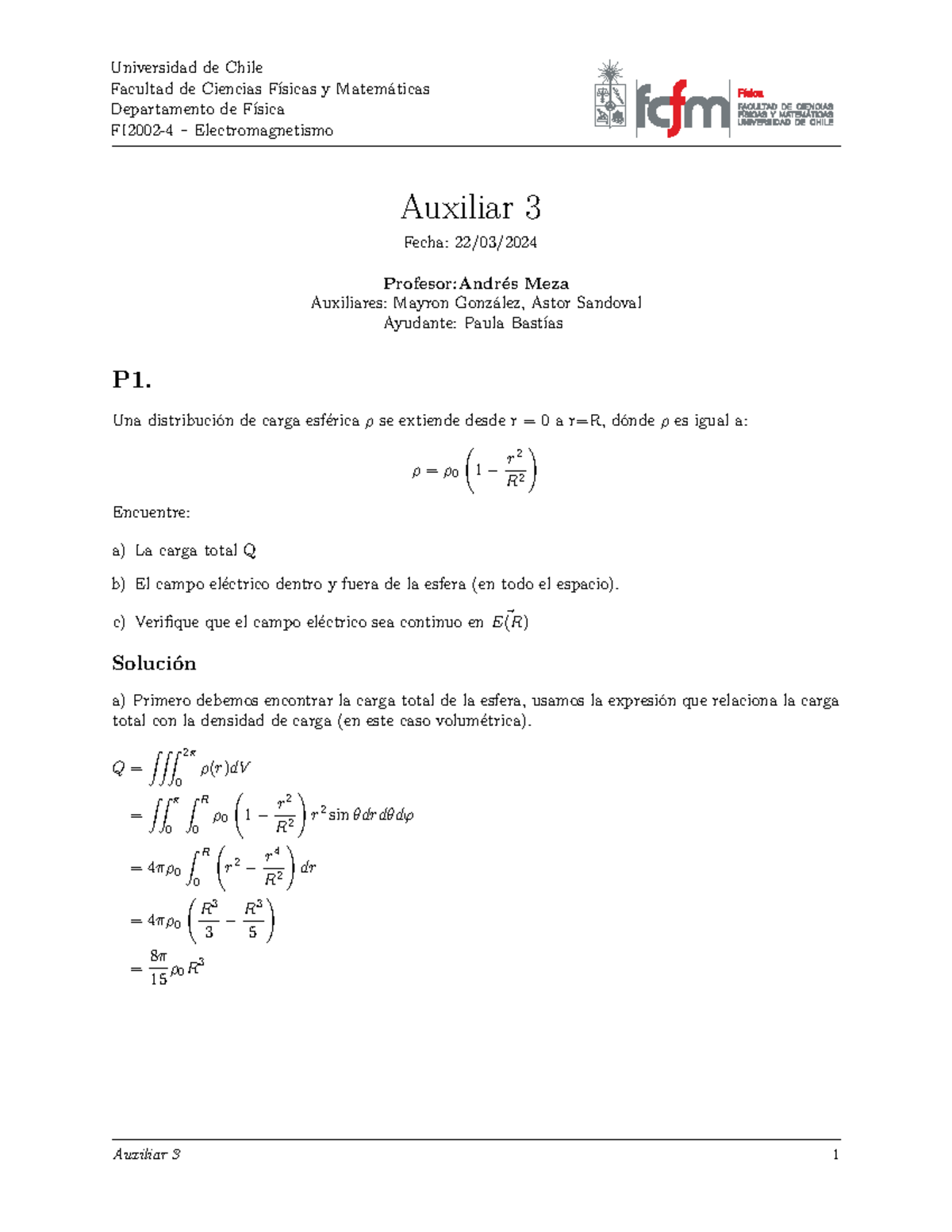 Pauta Aux3 - Universidad de Chile Facultad de Ciencias Físicas y Matemáticas Departamento de ...
