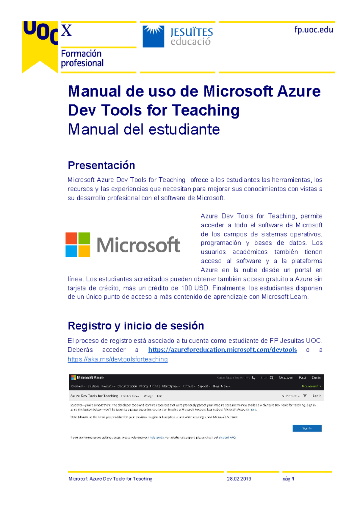 Azure Dev Tools for Teaching - Azure Dev Tools for Teaching, permite ...