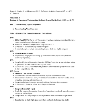 CIS 250, M1 RN1 Evans et al 2018 - Evans, A., Martin, K., and Poatsy, A ...