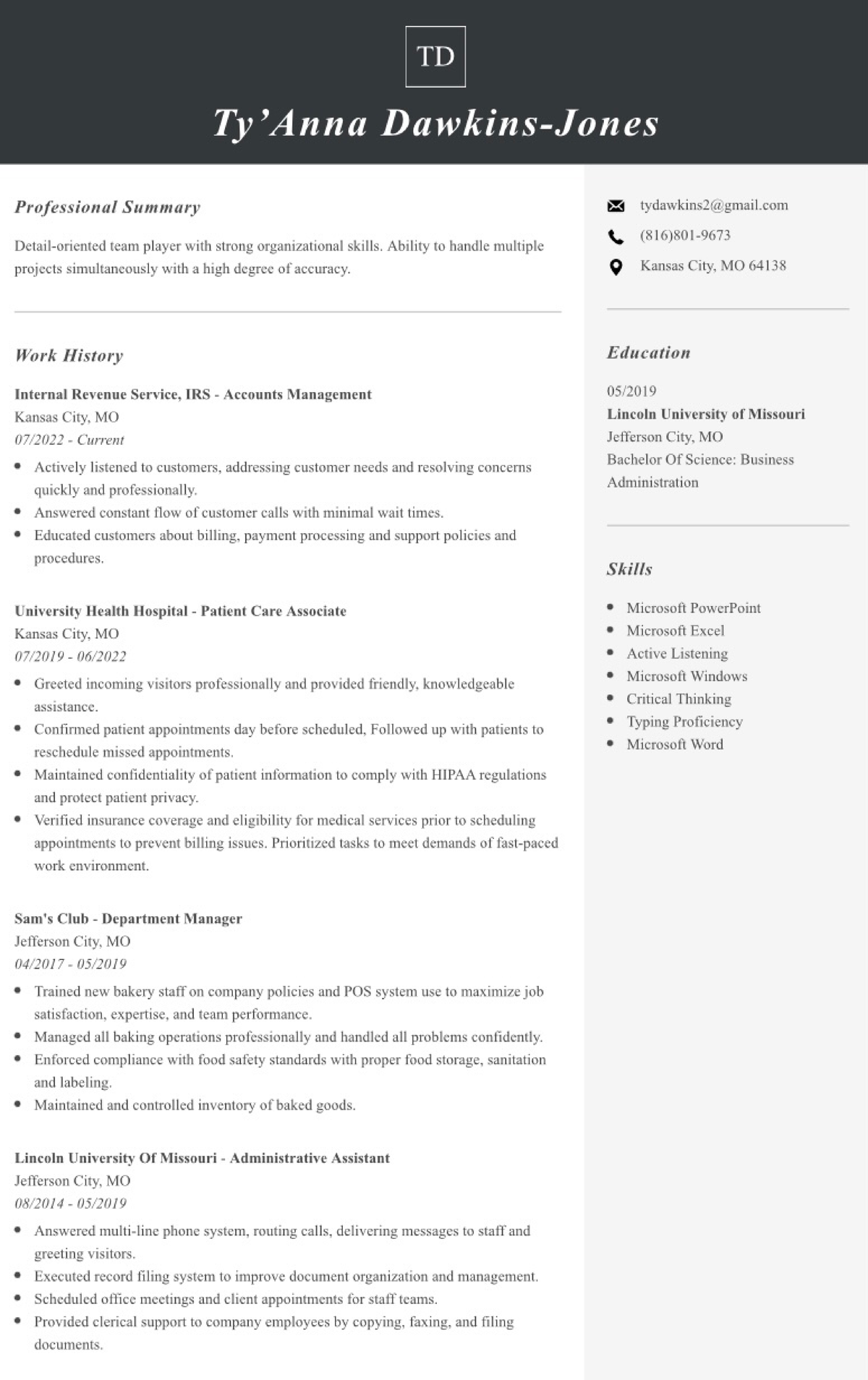 Ty’Anna 1 - MG054 - Studocu