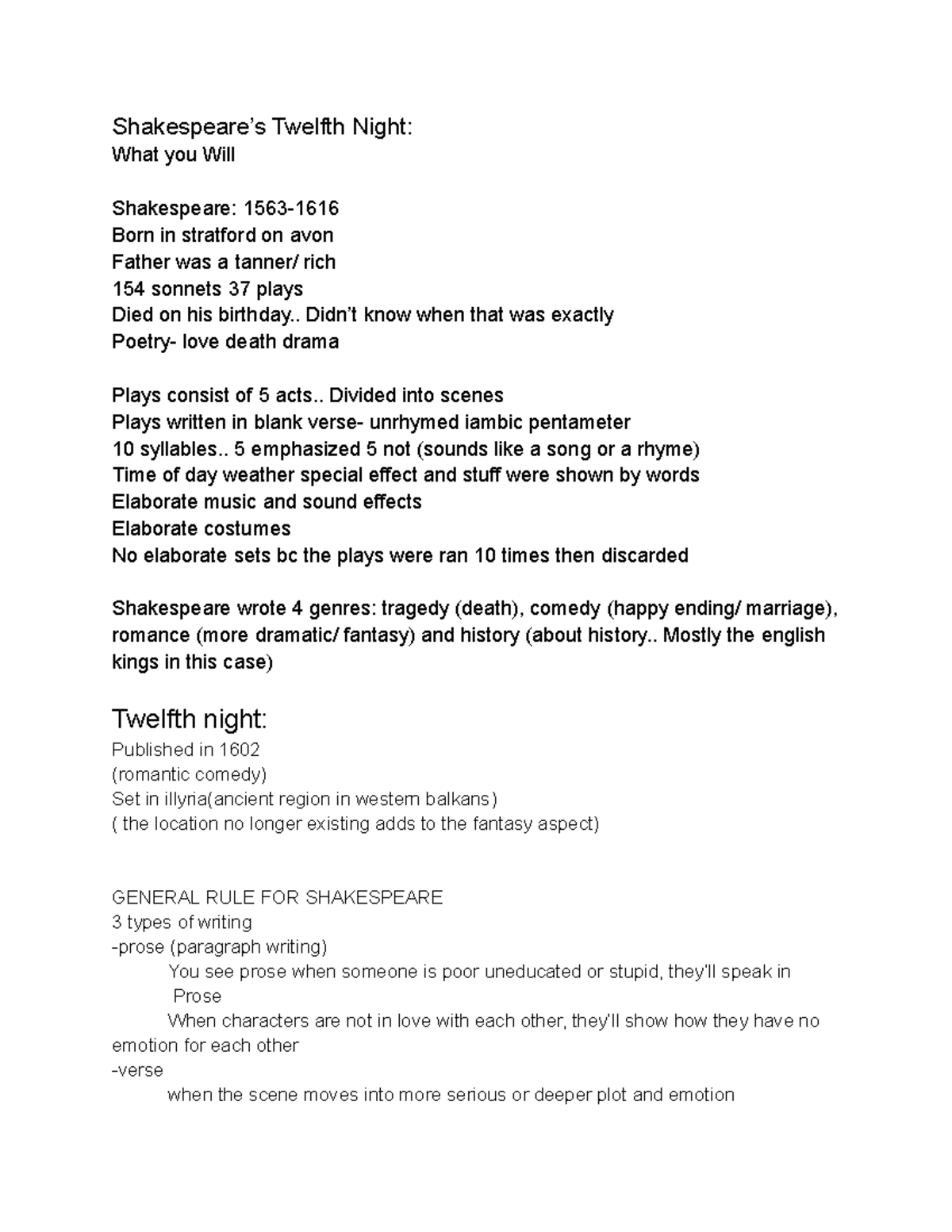 Shakespeare’s Twelfth Night - Shakespeare’s Twelfth Night: What you ...