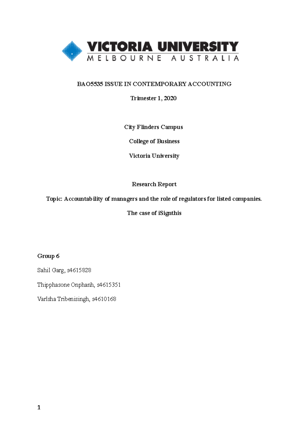 ICA Assessment 2 group research report Varlsha Sahil Thipphasone Final ...