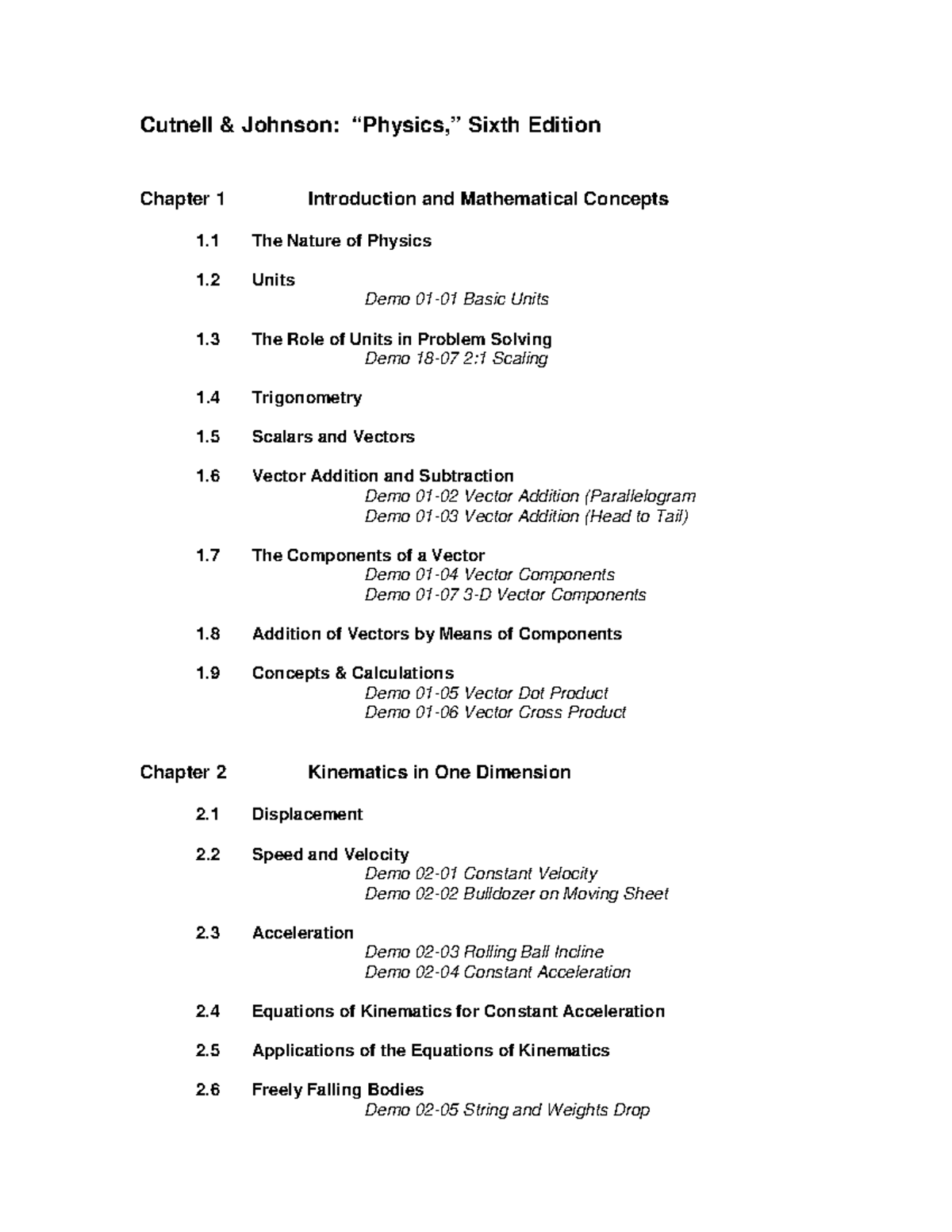Cutnell - Helps understand physics in more depth - Cutnell & Johnson ...