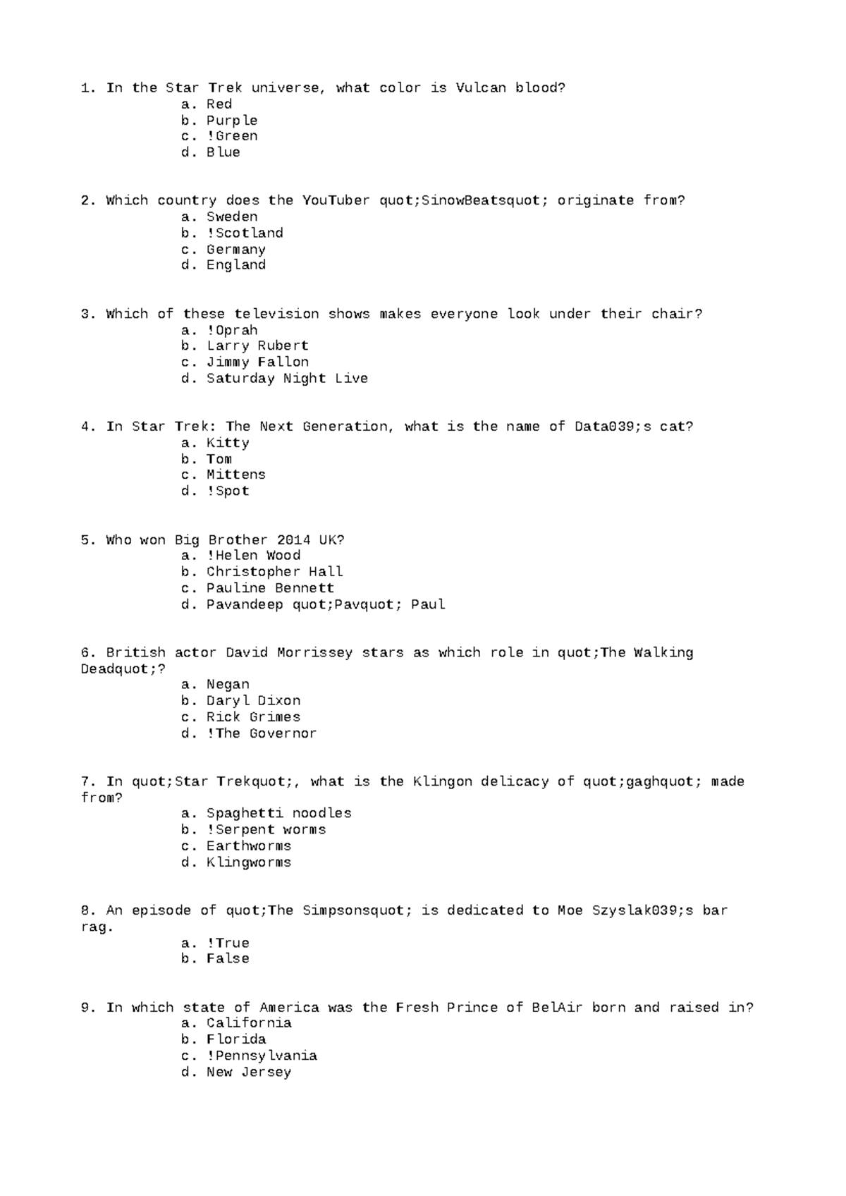 SOC193 Monograph Winter 2022 10 - In the Star Trek universe, what color ...