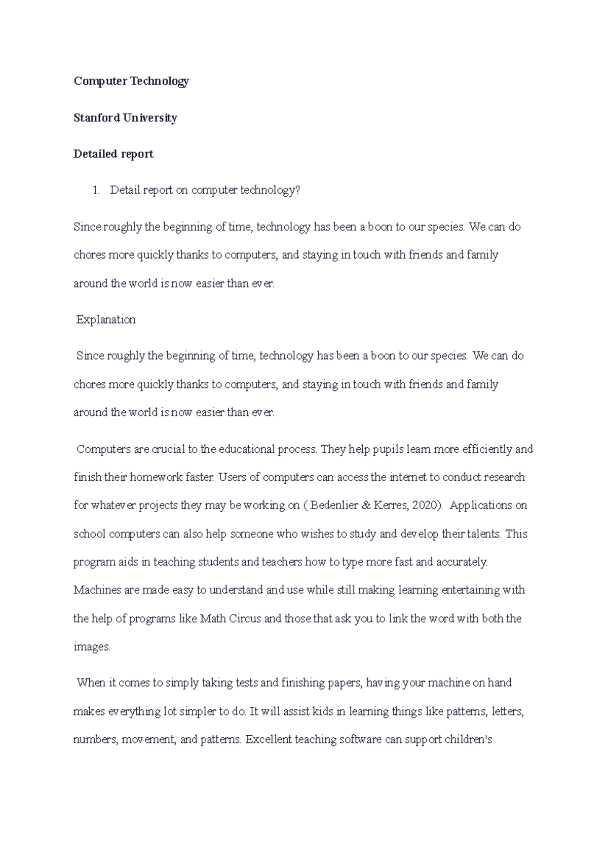 2 - This is a sample question with answers - Computer Technology ...