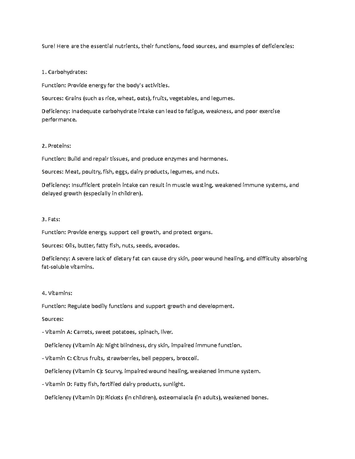 Nutrients - Assignment on Nutrition and metabolism for physiology final ...