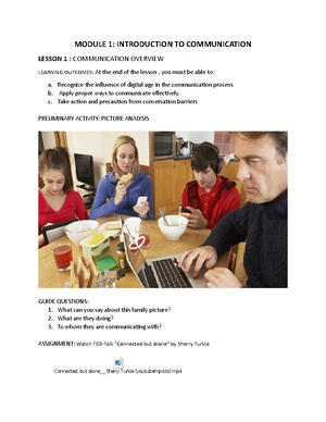 Module 2- NON Verbal Communications - MODULE 2: NON VERBAL ...