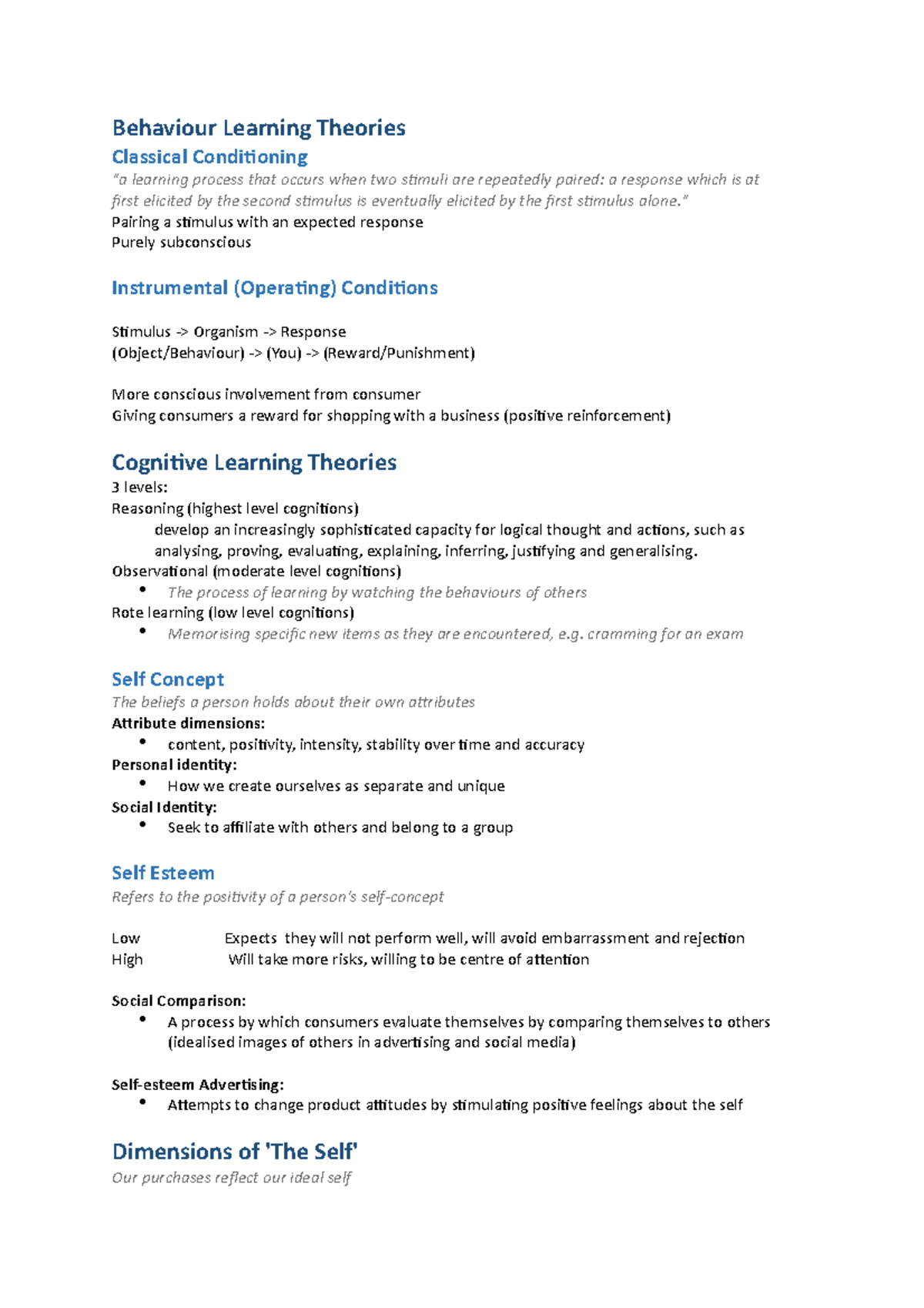 Behaviour Learning Theories Tutorial - Behaviour Learning Theories Classical Conditioning "a ...