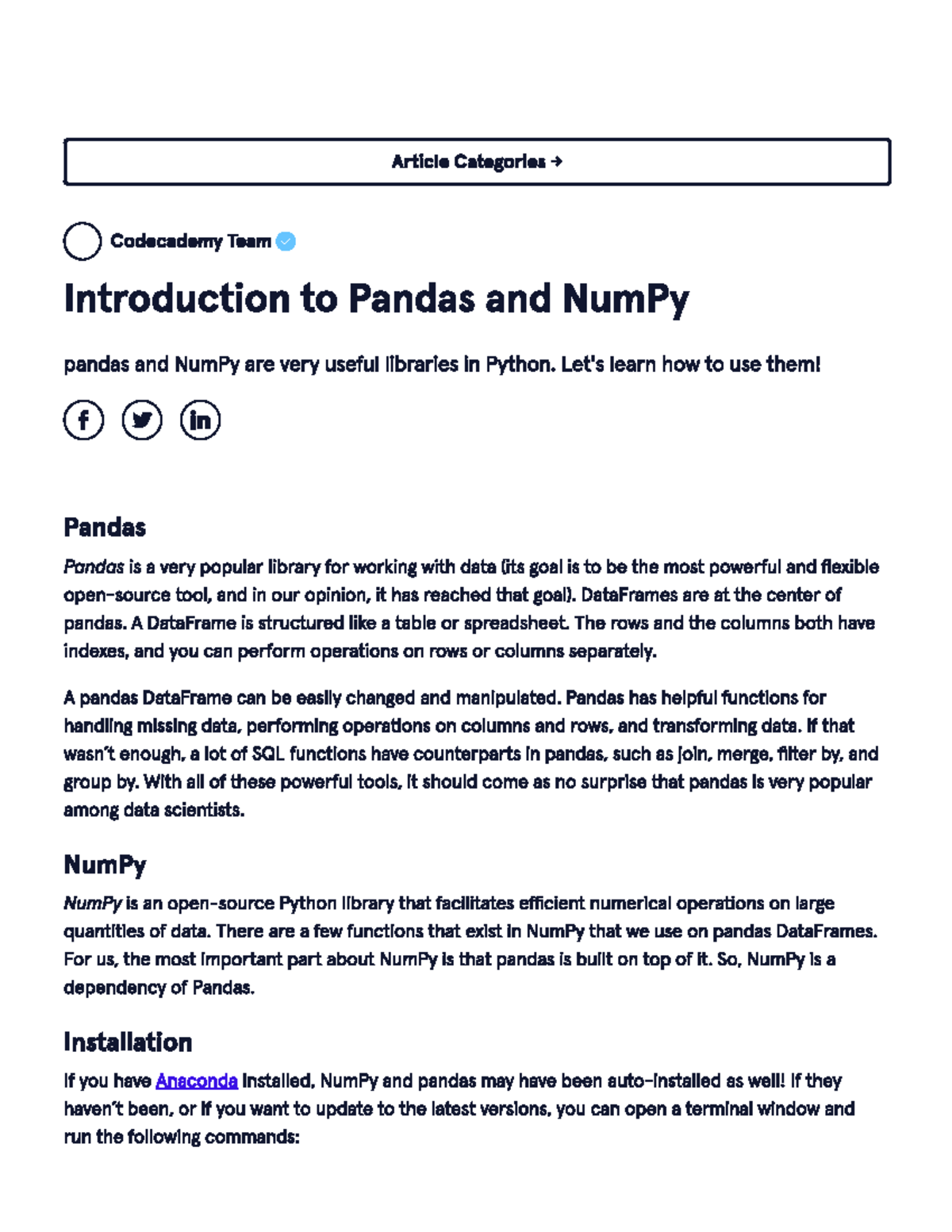 Numpy and pandas - Bachelor of computer application - Studocu Numpy and pandas - Bachelor of computer application - Studocu