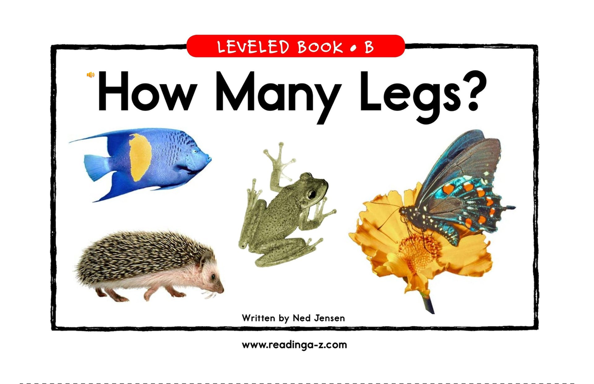 How Many Legs - asdfasdfasdfasdf - LEVELED BOOK B How Many Legs ...