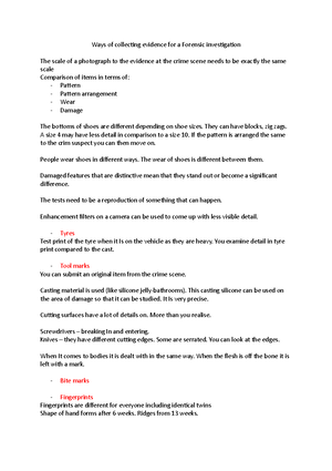 Packaging evidence - Priority given to easy damaged evidence - Evidence ...