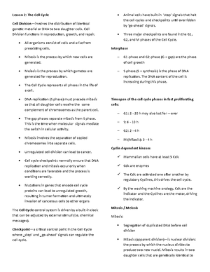 Lesson 6 Cellular respiration - biology - Lesson 6: Cellular ...