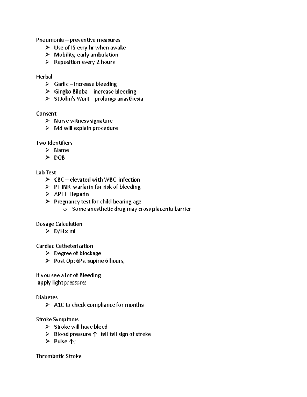 NURS 120 Final Study Guide - Pneumonia – preventive measures Use of IS ...