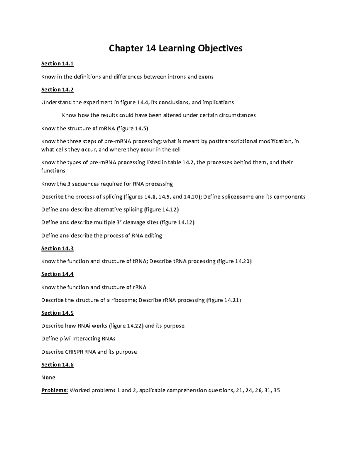 Chapter 14 Learning Objectives - Chapter 14 Learning Objectives Section 14. Know in the ...