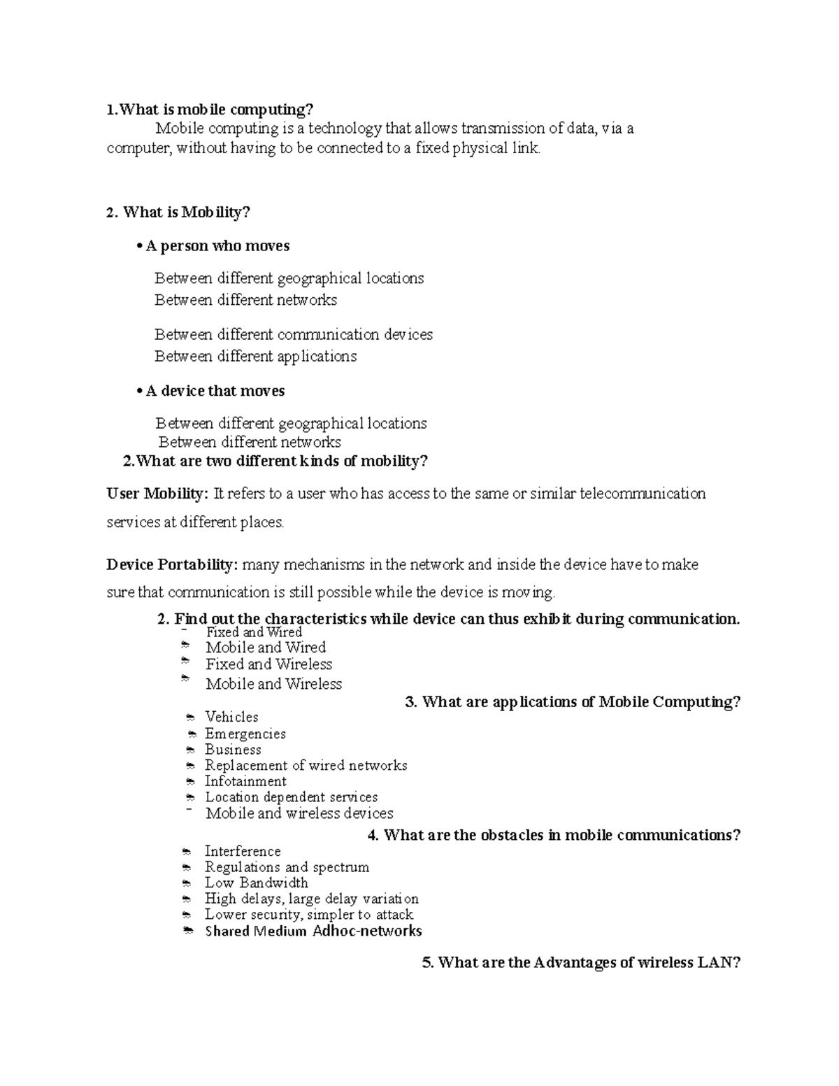 Mobile Computing Notes - KIIT University - Studocu